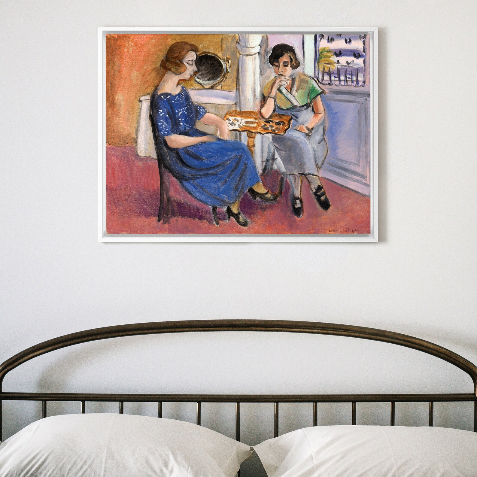 Henri Matisse,domino Players,two Women Play Chess,canvas Print,canvas ...
