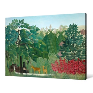Henri Rousseau,the Waterfall ,tropical Forest Landscape,,canvas Print ...