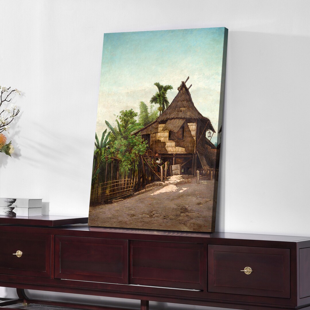 Felipe Arroyo Roxas,hut of Nypas,farmhouse Cabin Scenery,canvas Print ...