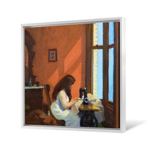 Edward Hopper,girl at a Sewing Machine ,canvas Print,canvas Art,canvas ...