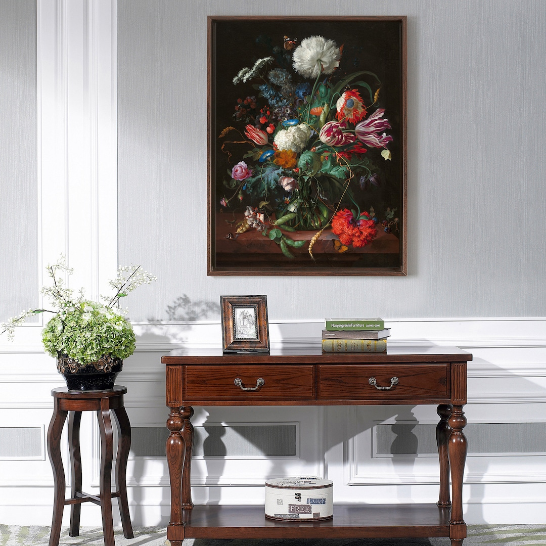 Jan Davidsz De Heem,vase of Flowers,flower Vase Still Life,canvas Print ...