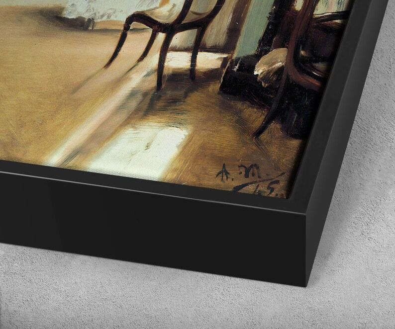 Adolph Menzel,the Balcony Room,windowsill Scenery,canvas Print,canvas ...