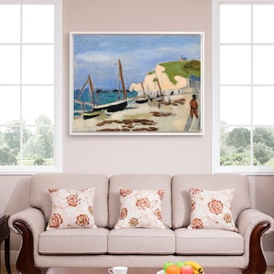 Henri Matisse,the Black Boat,coastal Scenery, Boats by the Sea,canvas ...