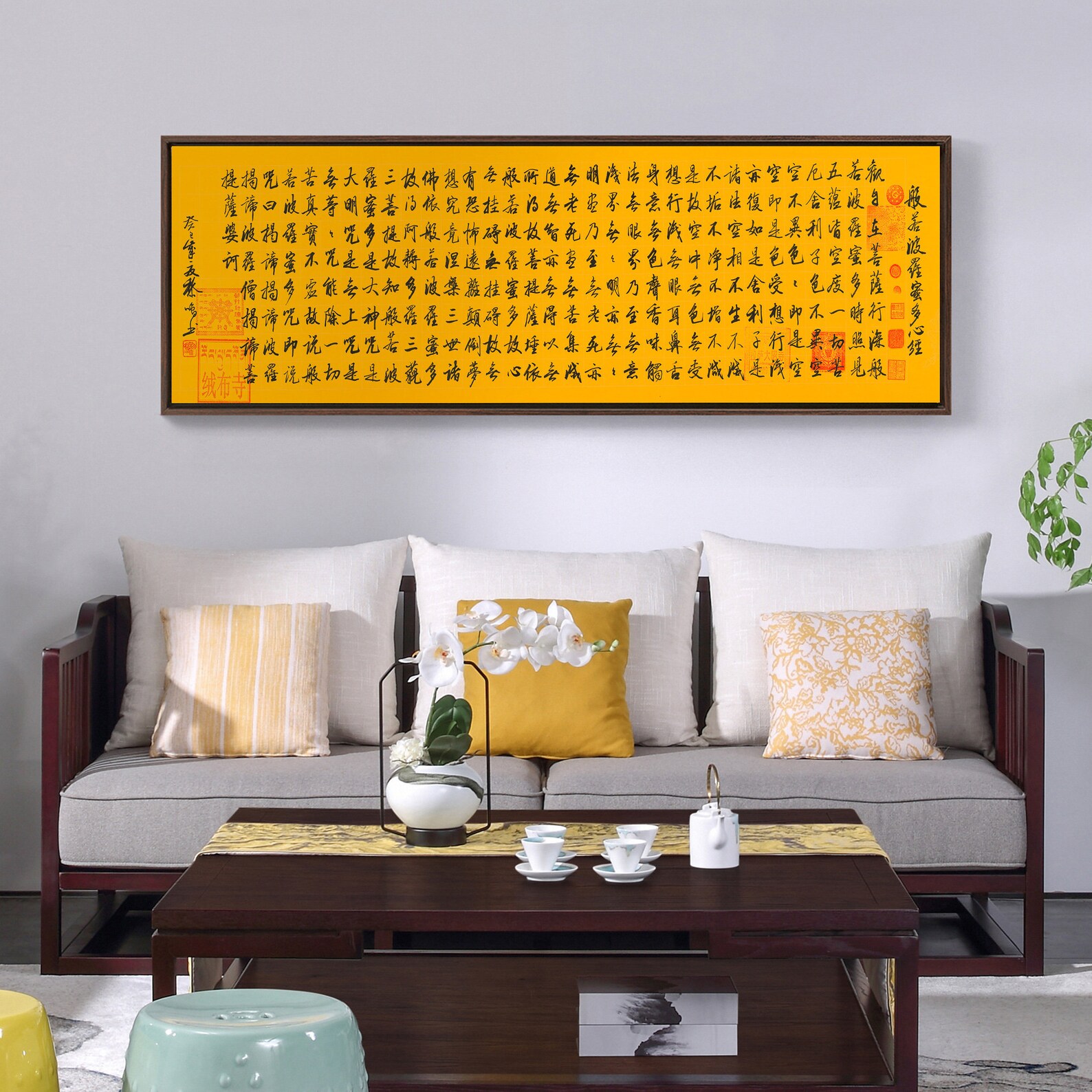 The Heart of Prajna Paramita Sutra,heart Sutra,canvas Print,canvas Art ...