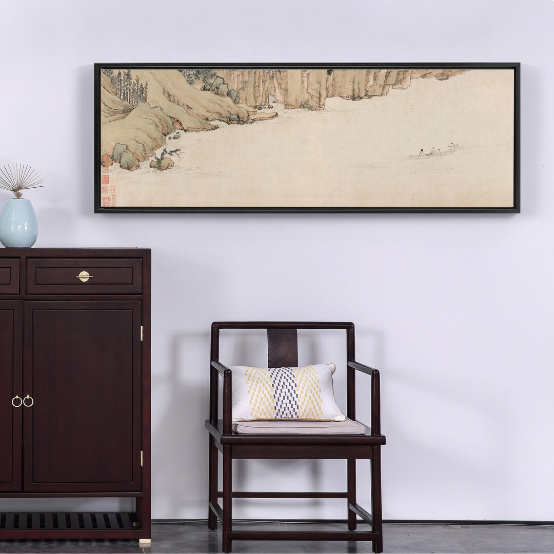 Wen Zheng Ming,lushui Lake Boating,red Cliff,chinese Painting,bedroom ...