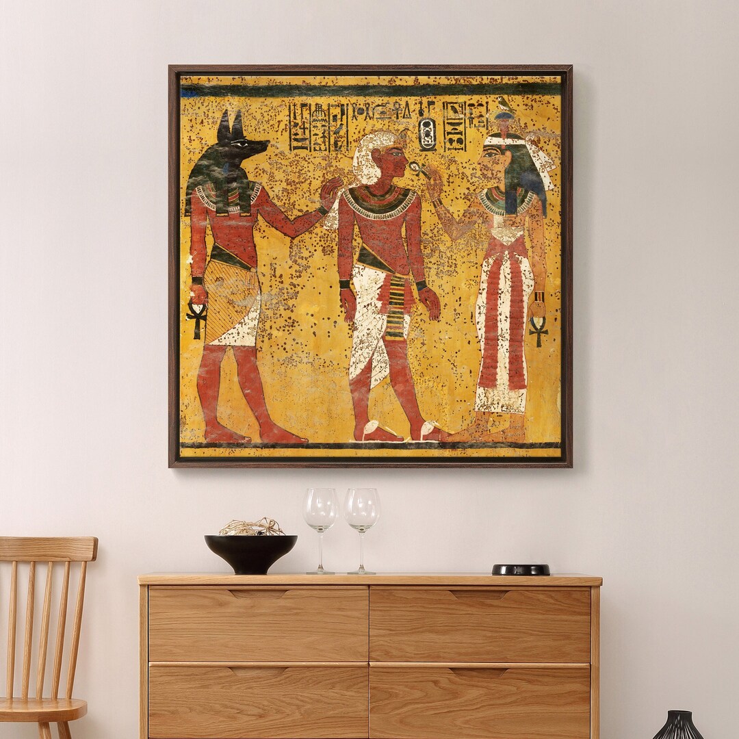 Egyptian Art,tutankhamun Tomb Murals,egyptian Frescoes,large Wall Art ...