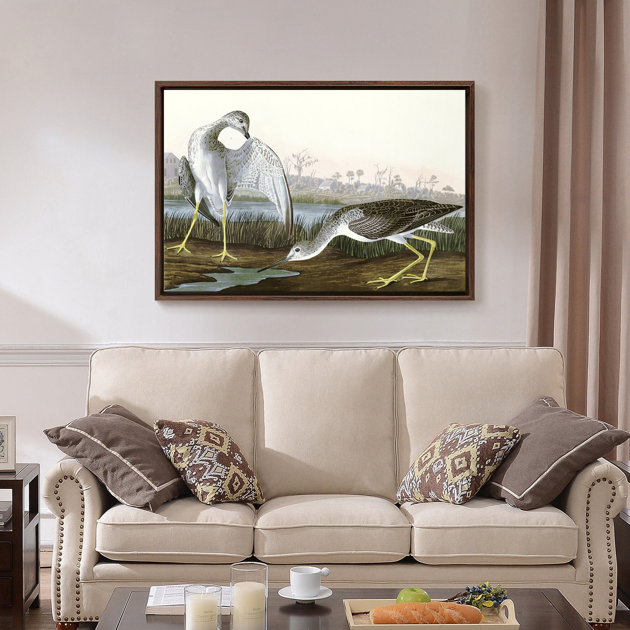 John James Audubon,tell Tale Godwit Snipe,the Birds of America,canvas ...