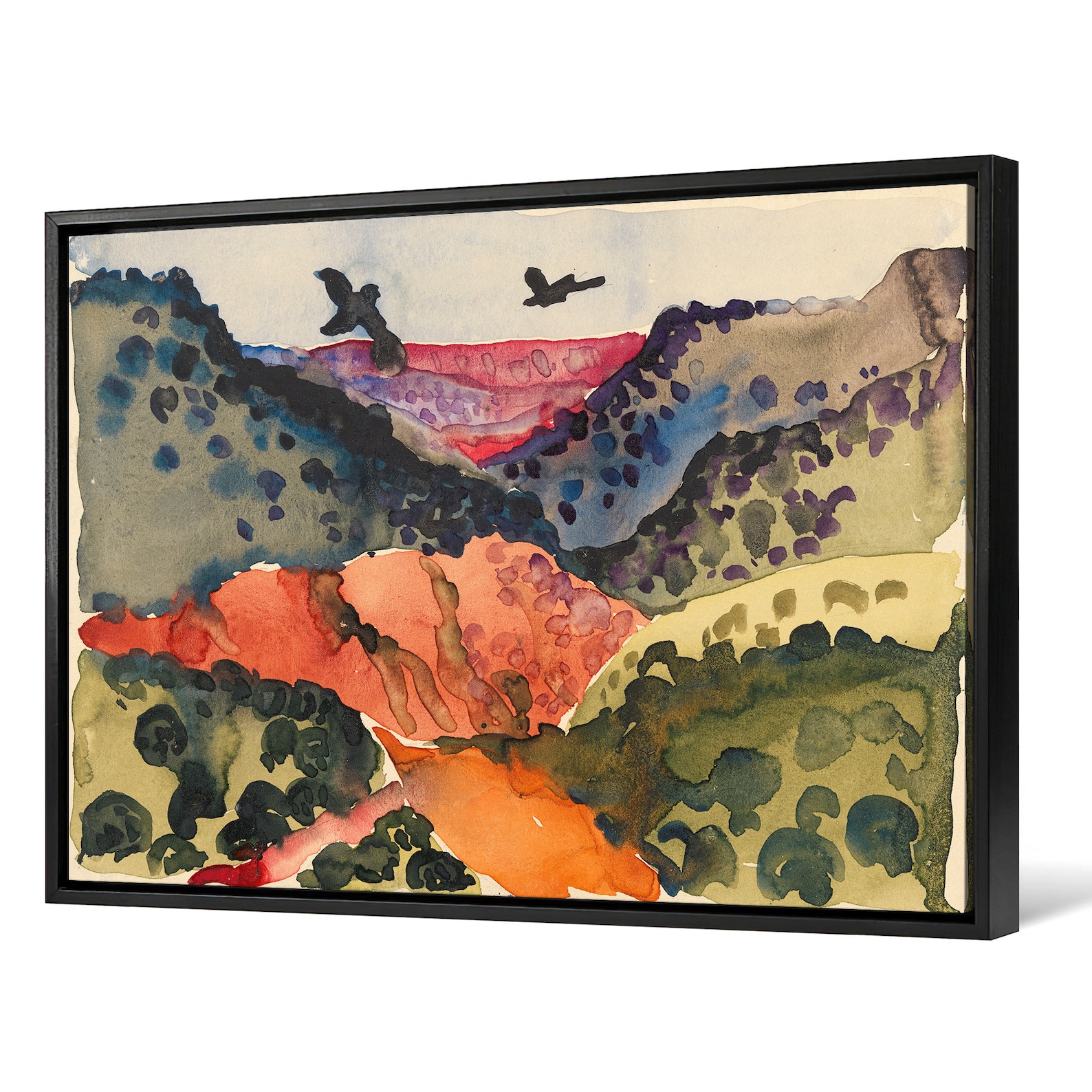 Georgia O'keeffecanyon With Crows 1917large Wall | Etsy