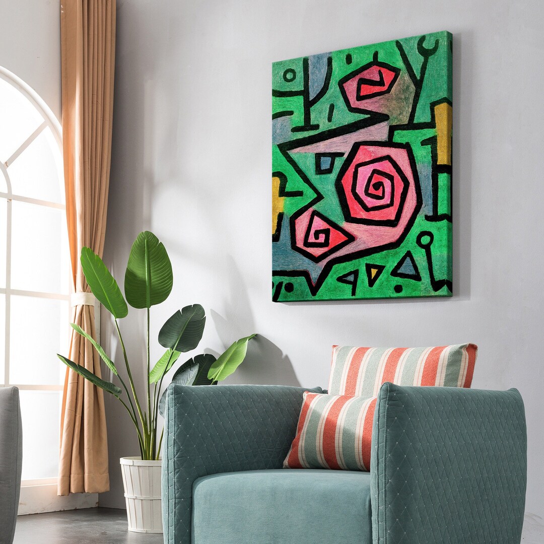 Paul Klee,heroic Roses,abstract Wall Art,large Wall Art,framed Wall Art ...