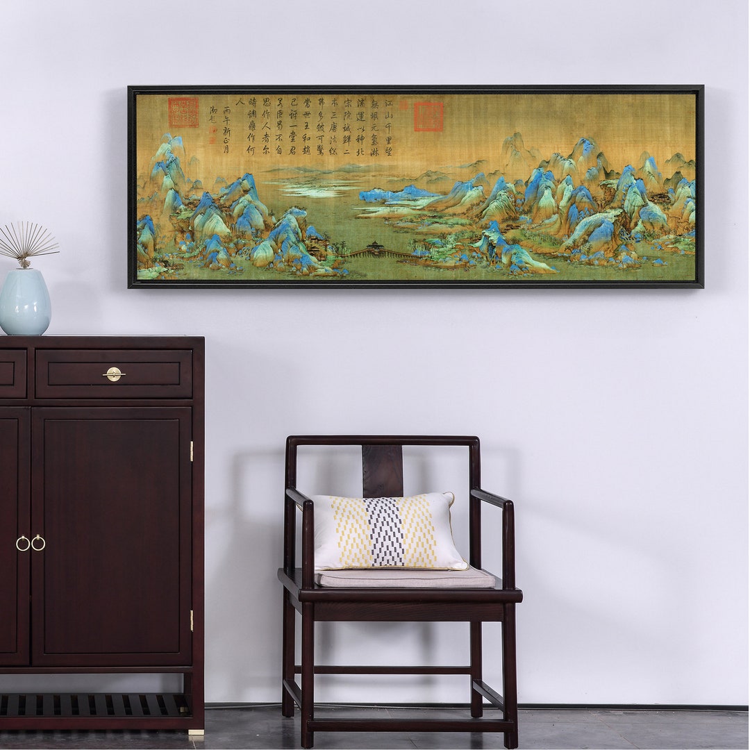 Wang Ximeng,a Thousand Li of Rivers and Mountains,canvas Print,canvas ...