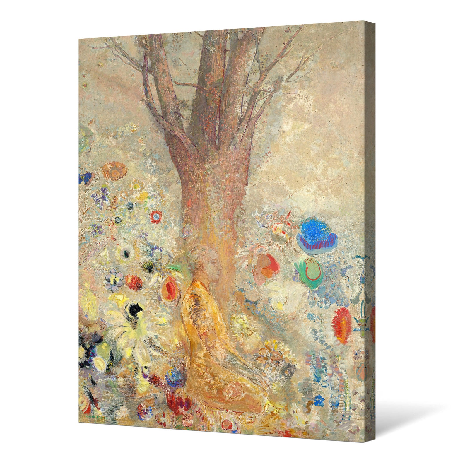 Odilon Redon ,the Buddha,buddha Under the Tree,canvas Print,canvas Art ...