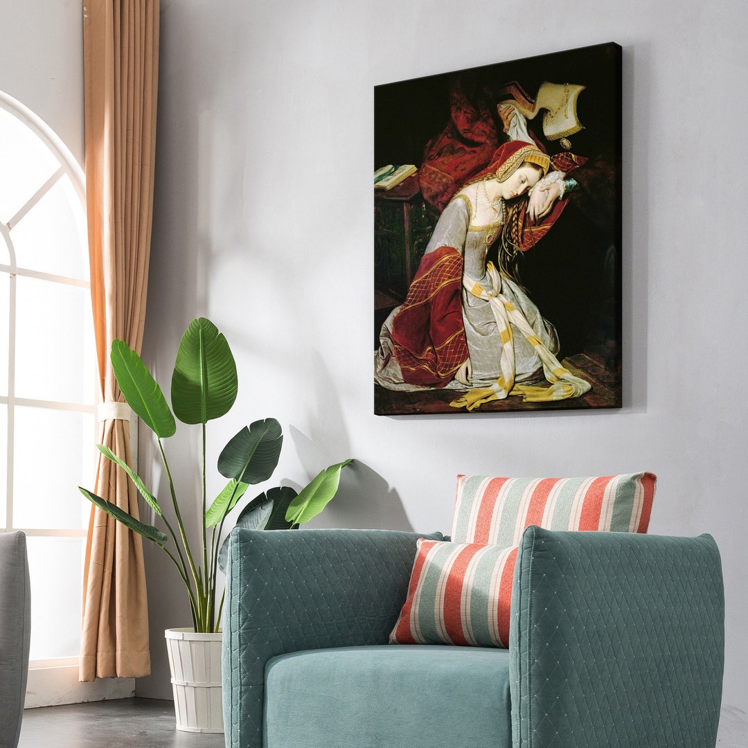 Edouard Cibot,anne Boleyn in the Tower,large Wall Art,framed Wall Art ...