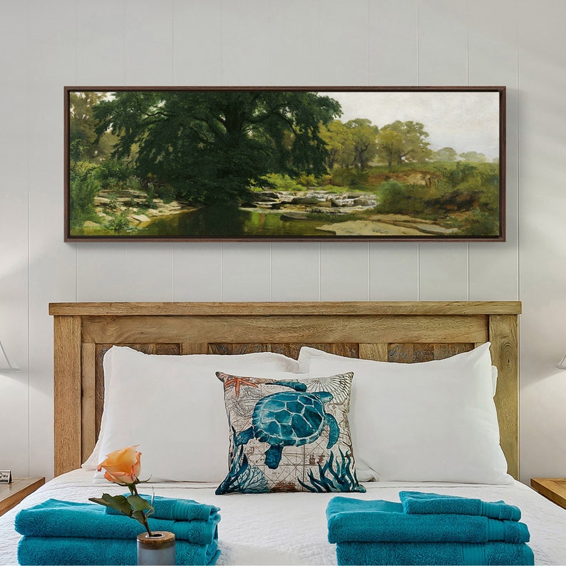 Hamilton Hamilton,stream Scenery in the Forest,canvas Print,canvas Art ...