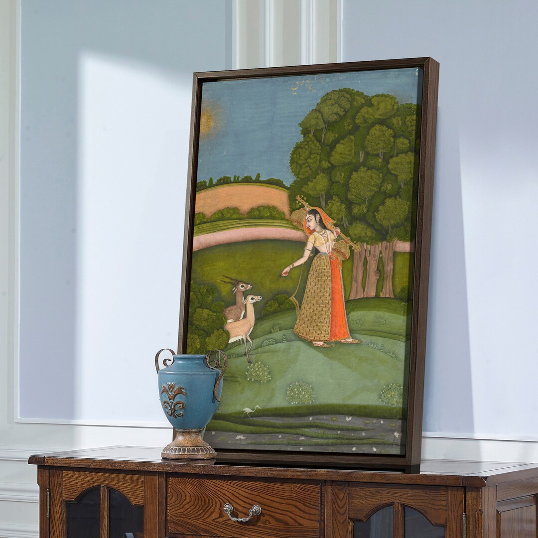 Indian Paintings,todi Ragini,a Closer Look at Ragini Todi,large Wall ...