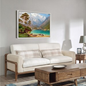 Max Haushofer,weissensee Near Lermoos in Tyrol,lake Scenery,canvas ...