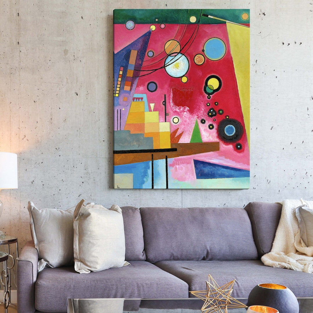 Wassily Kandinsky,heavy Red,large Wall Art,framed Wall Art,canvas Wall ...