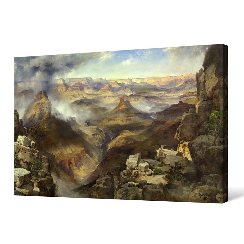 Thomas Moran, American,grand Canyon of the Colorado River,large Wall ...