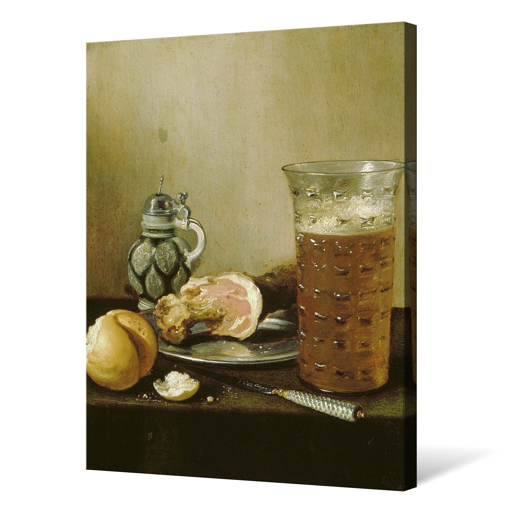 Pieter Claesz,still Life With A Ham, 17th Century,large Wall Art,framed ...