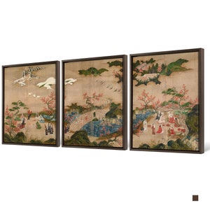 Kano Hideyori,arch Bridge Maple Tree Scenery, Kyoto Scene,asian Art ...
