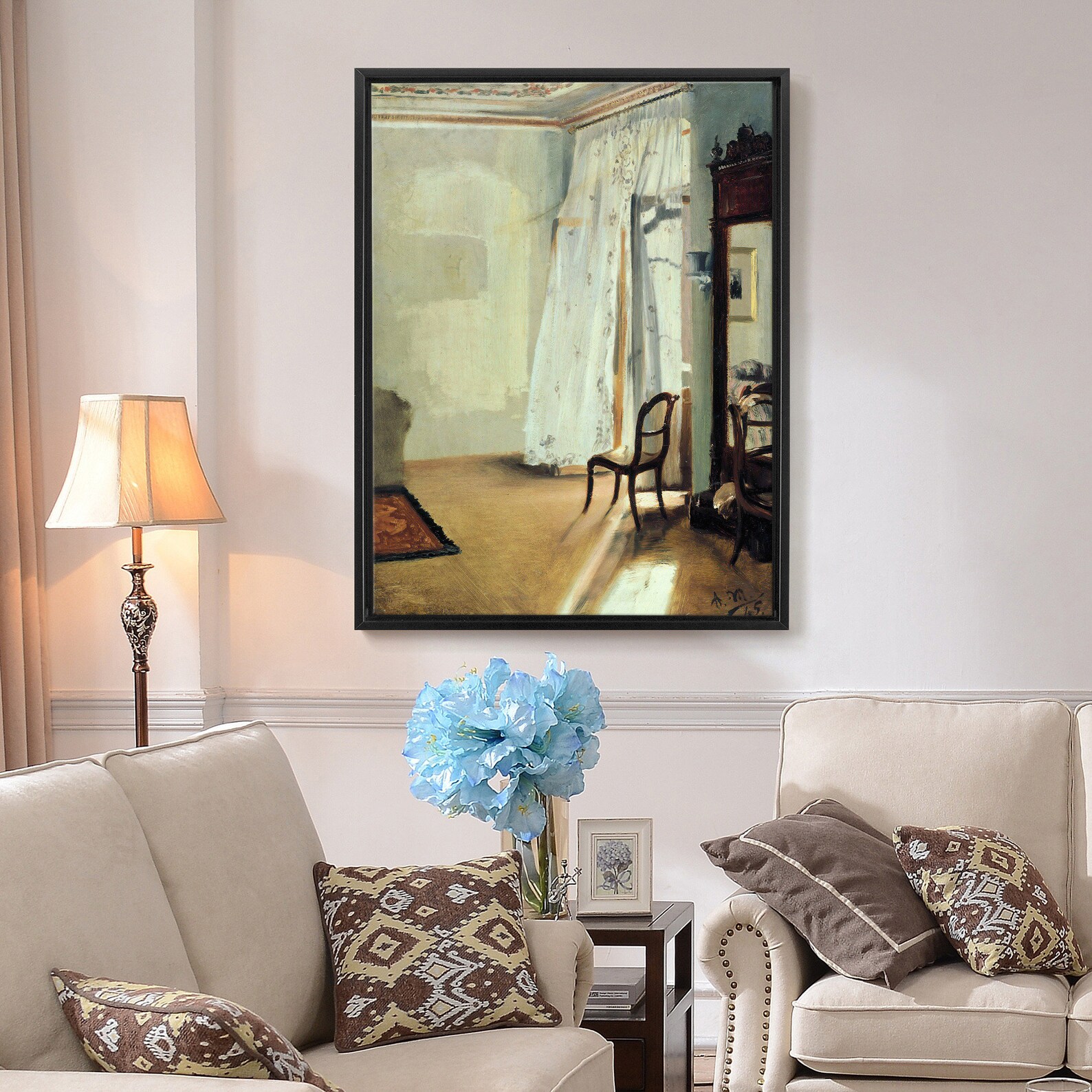 Adolph Menzel,the Balcony Room,windowsill Scenery,canvas Print,canvas ...