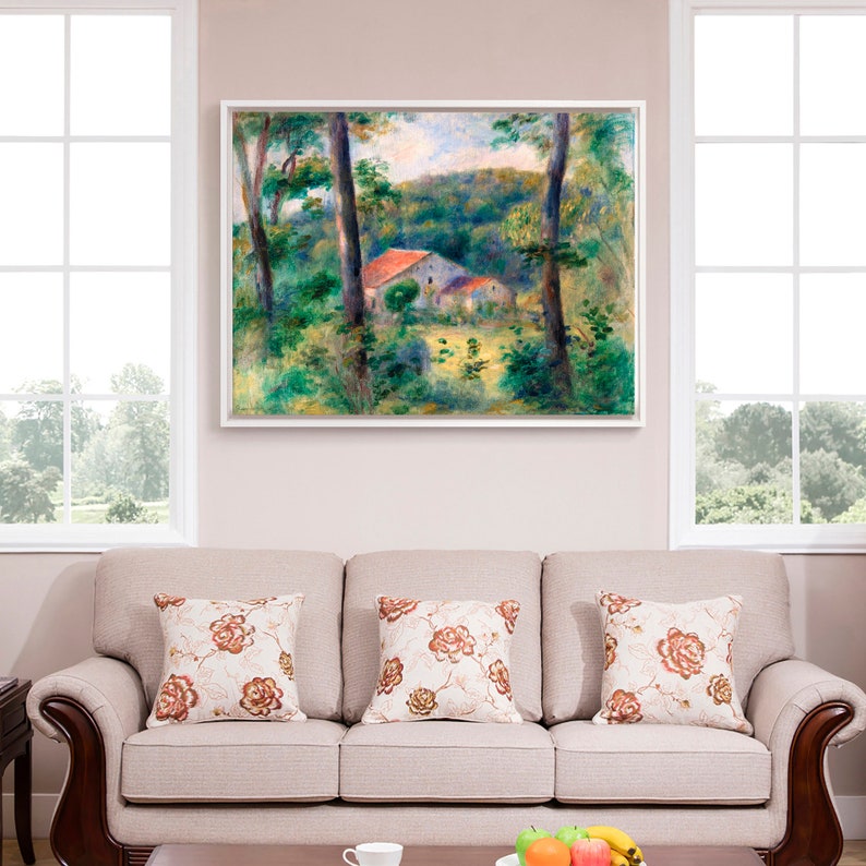 Pierre-auguste Renoir, Surroundings of Briey, Forest House,canvas Print ...