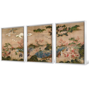 Kano Hideyori,arch Bridge Maple Tree Scenery, Kyoto Scene,asian Art ...