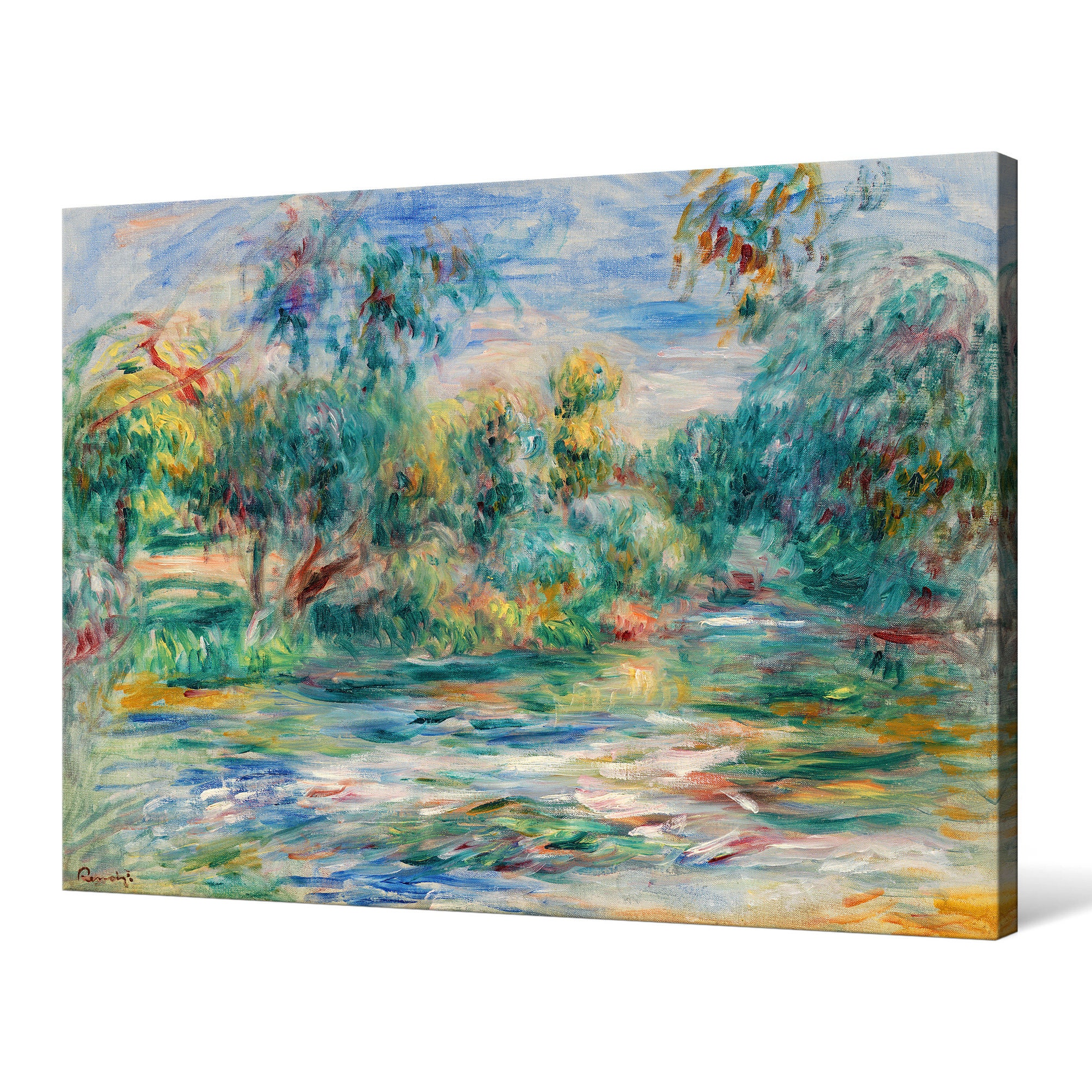 Pierre-auguste Renoir,landscape,green Forest Scenery,canvas Print ...