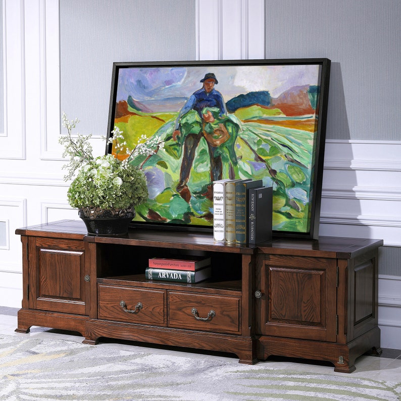 Edvard Munch,man in the Cabbage Field,large Wall Art,framed Wall Art ...