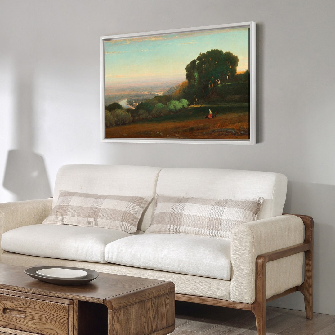 George Inness,view of the Tiber Near Perugia,large Wall Art,framed Wall ...