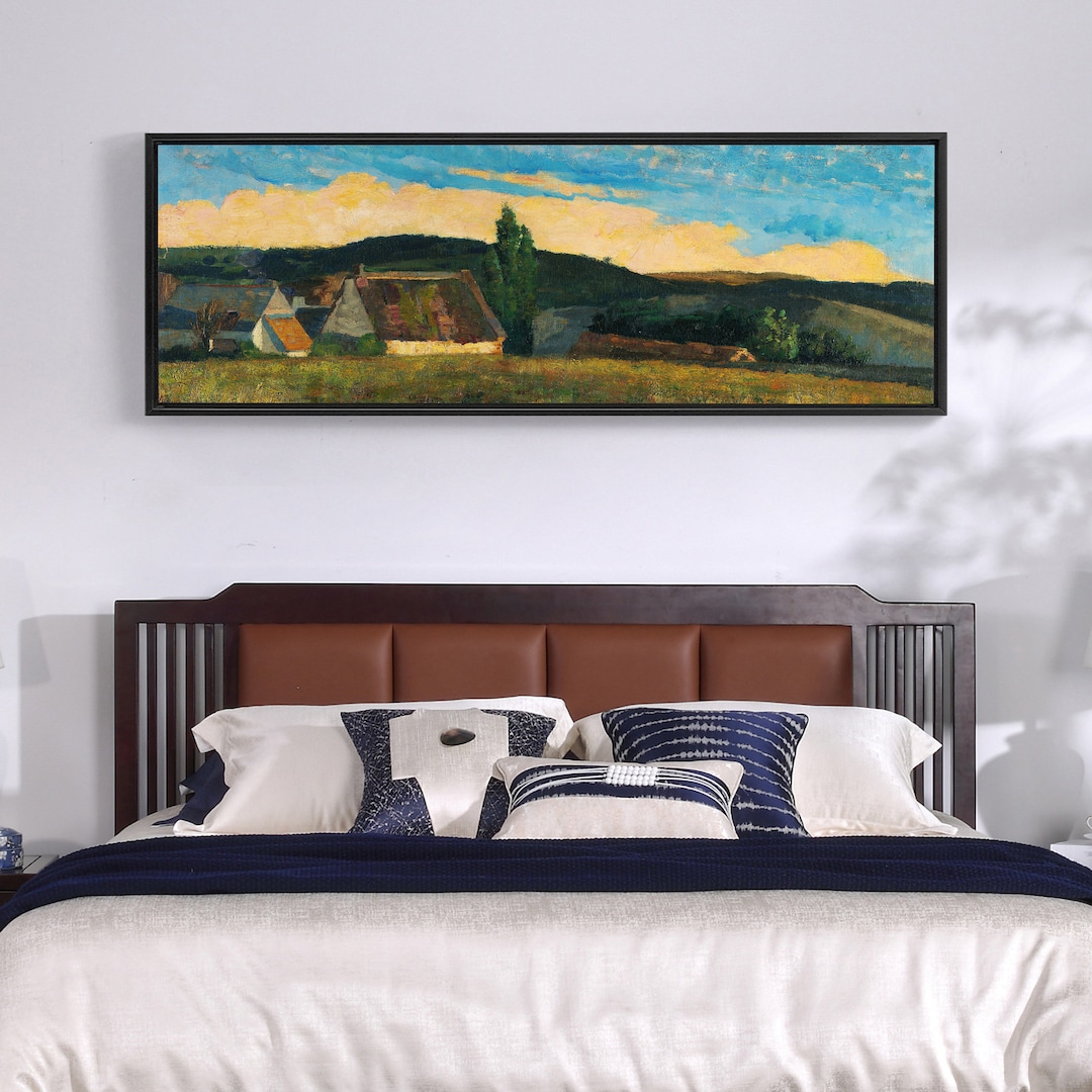 Farmhouse Landscape, Countryside Sunrise, Uphill House,canvas Print ...