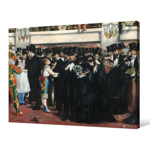 Edouard Manet,masked Ball at the Opera,canvas Print,canvas Art,canvas ...