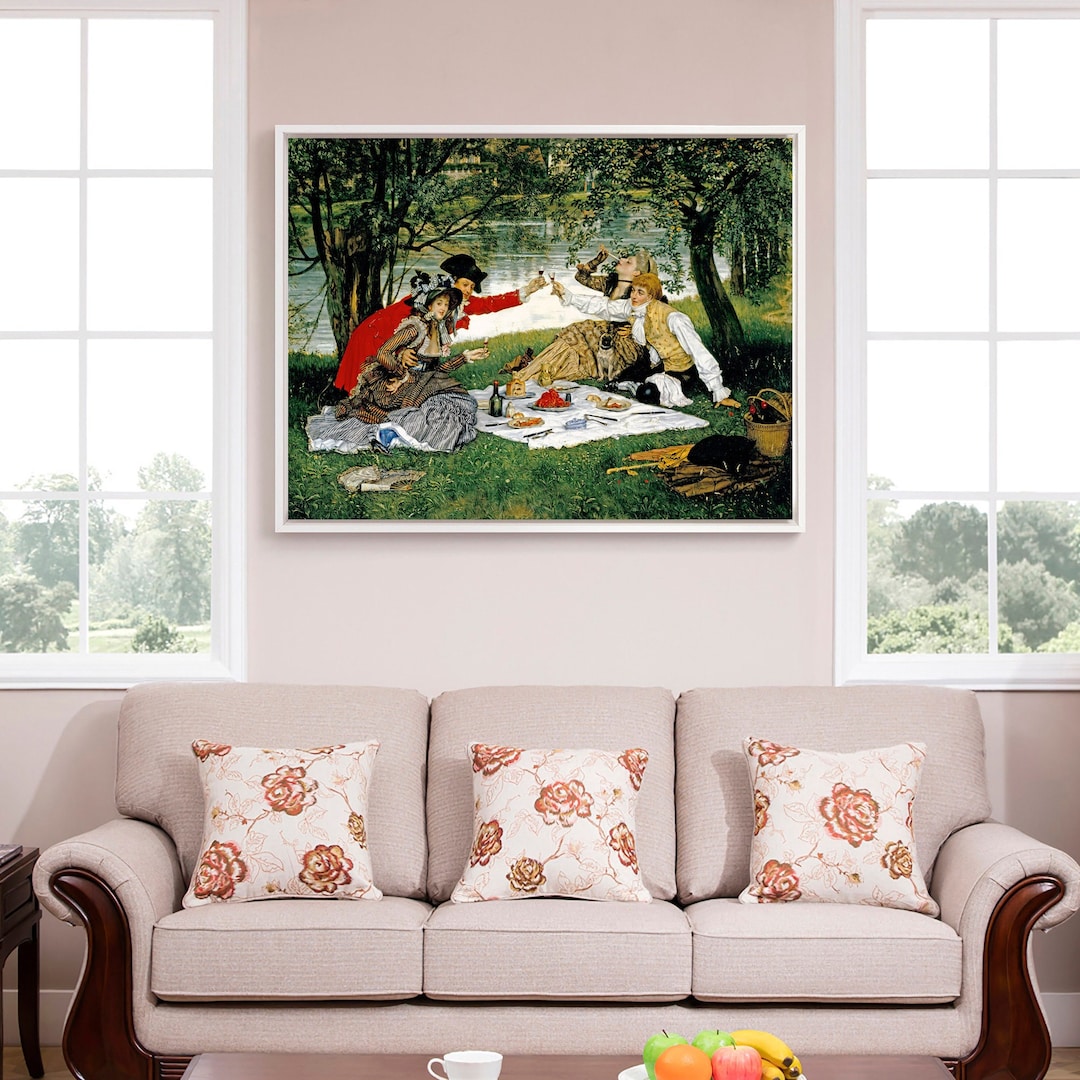 James Jacques Joseph Tissot,partie Carree,large Wall Art,framed Wall ...