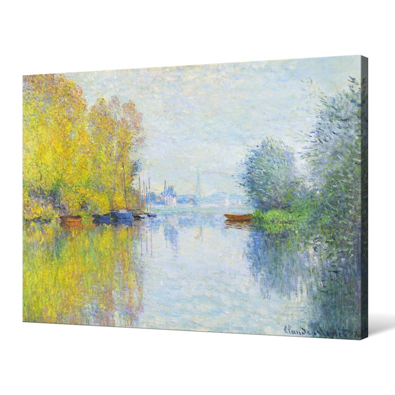 Claude Monet Autumn on the Seine Argenteuil Autumn on the - Etsy
