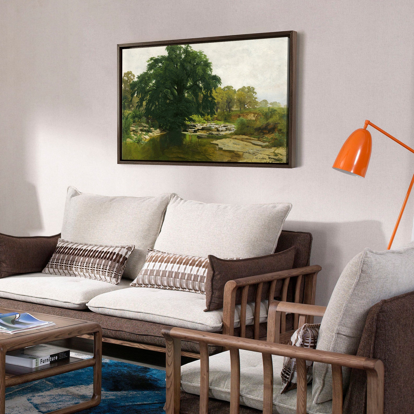 Hamilton Hamilton,riverside Tree Scenery, River Scenery,canvas Print ...