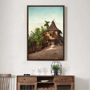 Felipe Arroyo Roxas,hut of Nypas,farmhouse Cabin Scenery,canvas Print ...