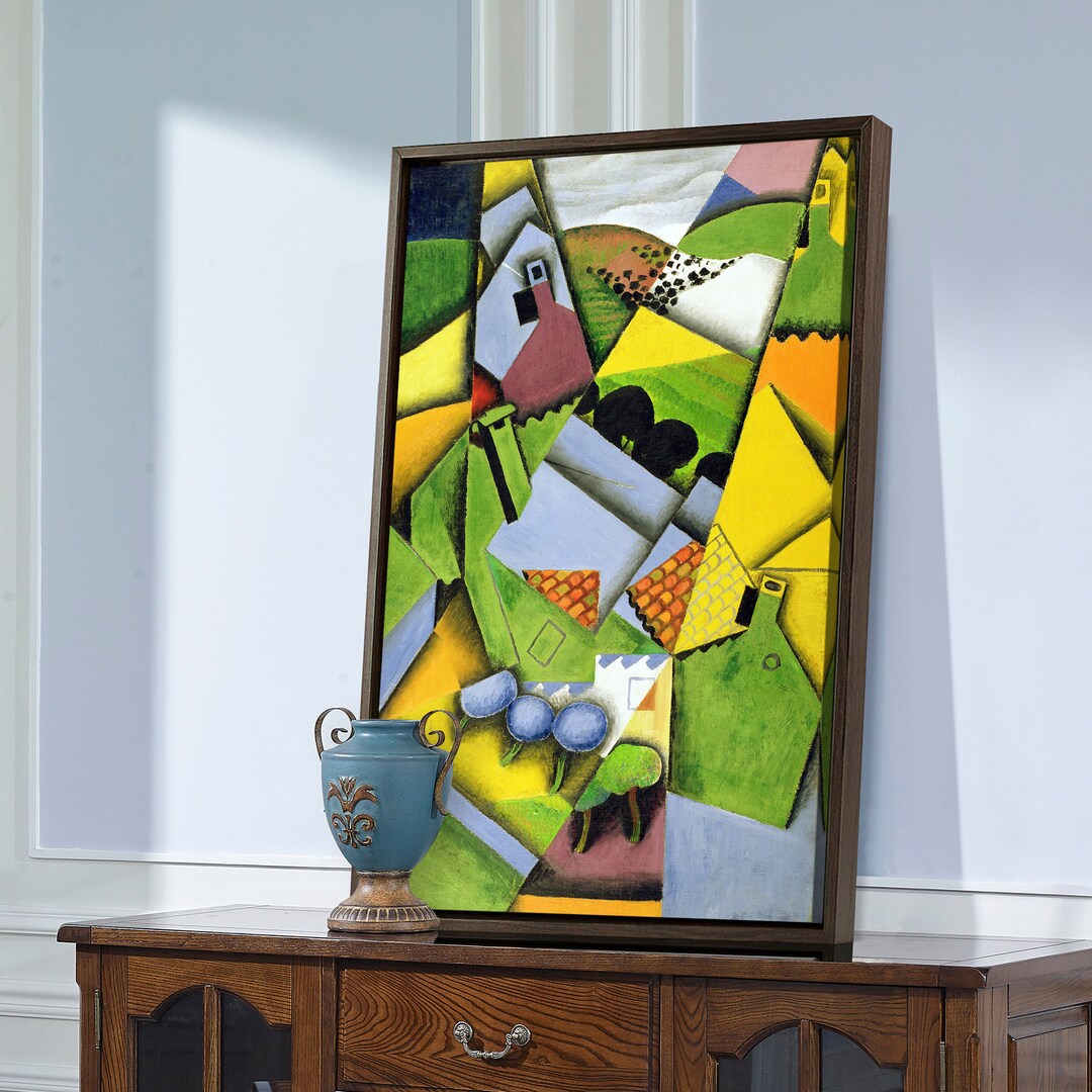 Juan Gris,landscape and Houses at Ceret,abstract Wall Art,large Wall ...