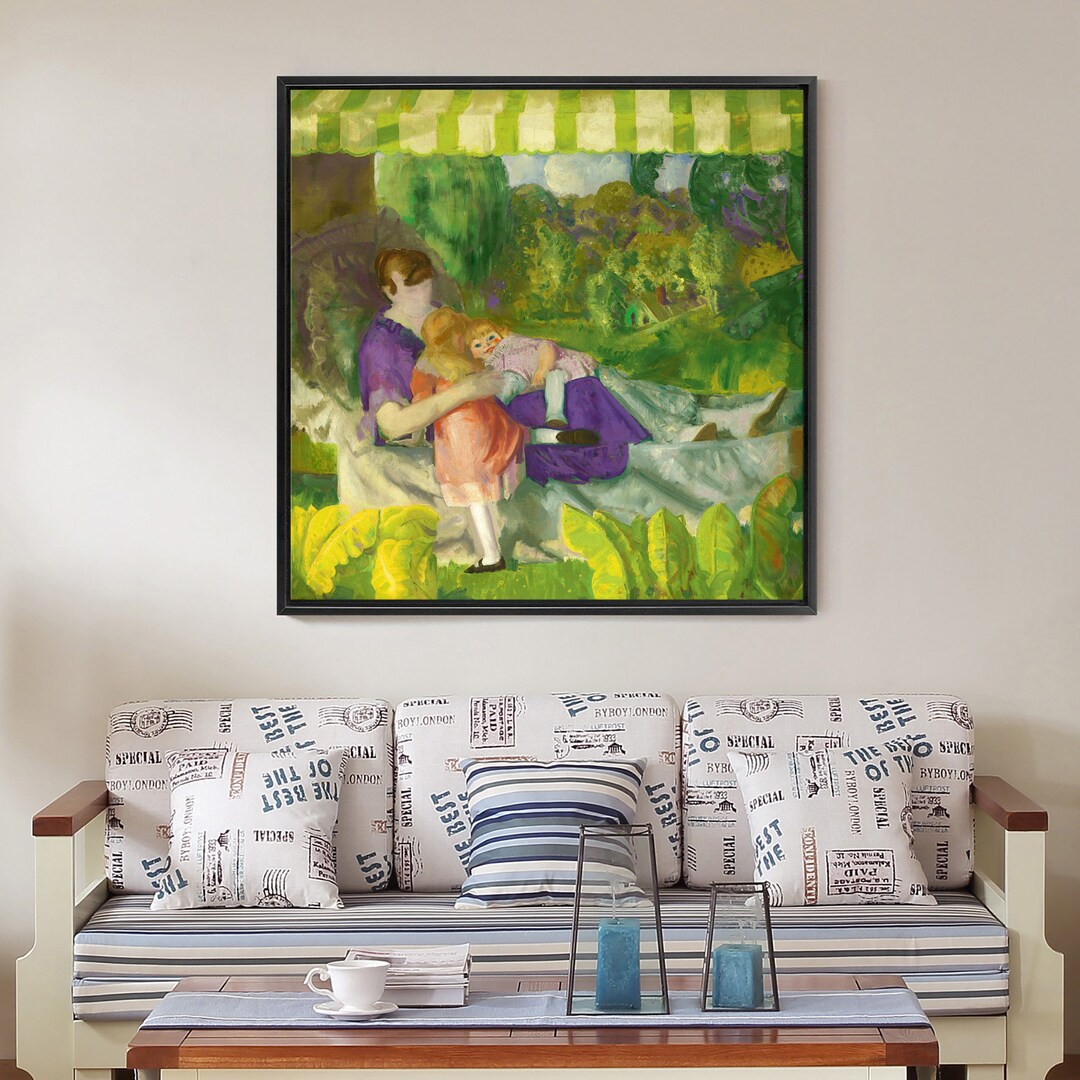 George Bellows,my Family,mother and Child in Hammock,canvas Print ...