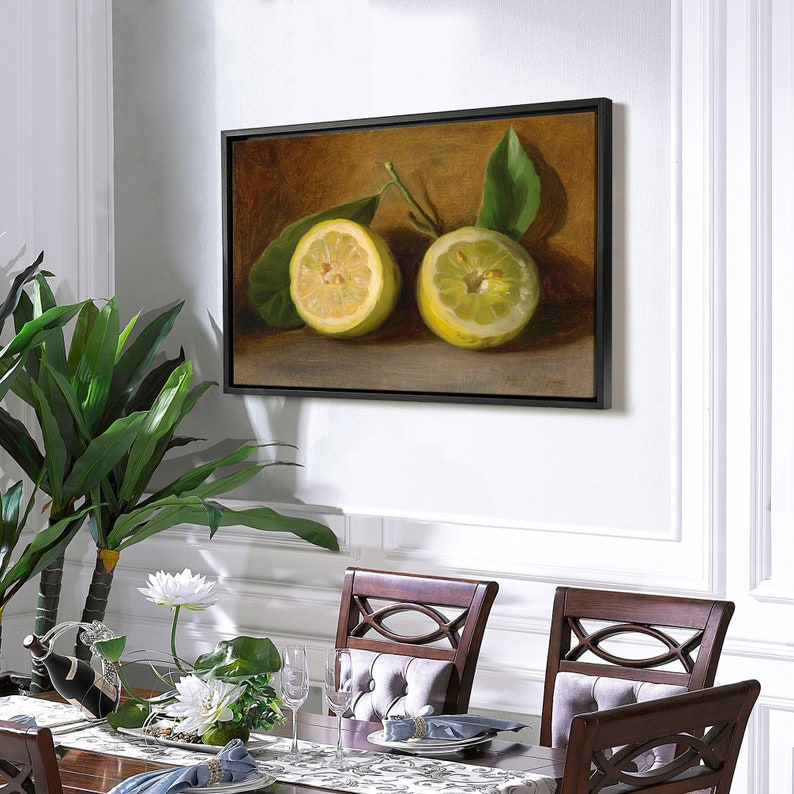 George Henry Hall lemons Artfruit Still Lifecanvas | Etsy