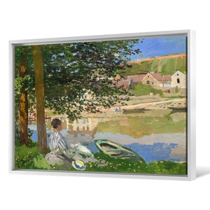 Claude Monet,on the Bank of the Seine, Bennecourt,canvas Print,canvas ...