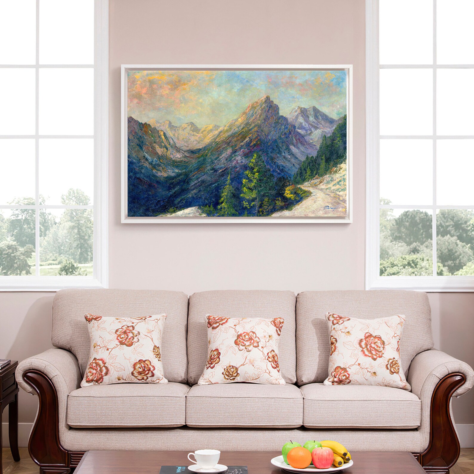 Mountain Forest Scenery,mountain Path,canvas Print,canvas Art,canvas ...