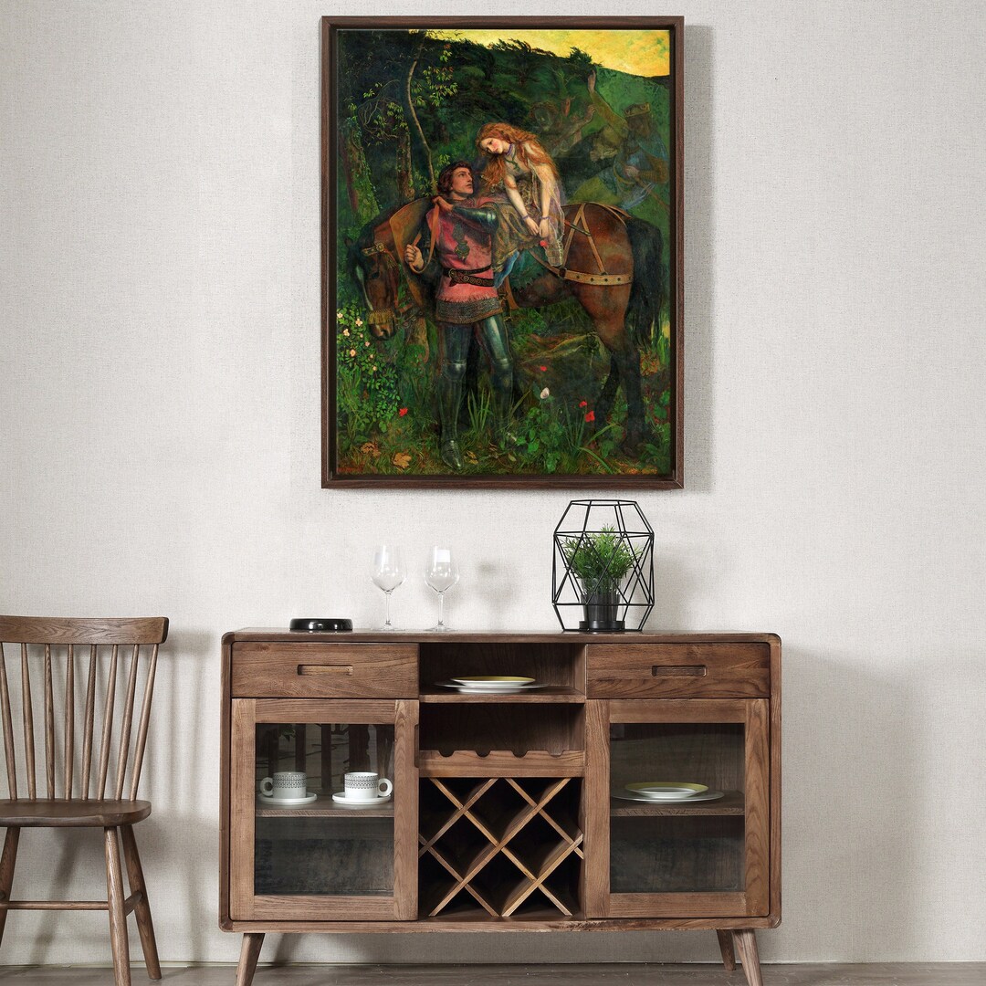 Arthur Hughes,the Beautiful Lady Without Pity,large Wall Art,framed ...