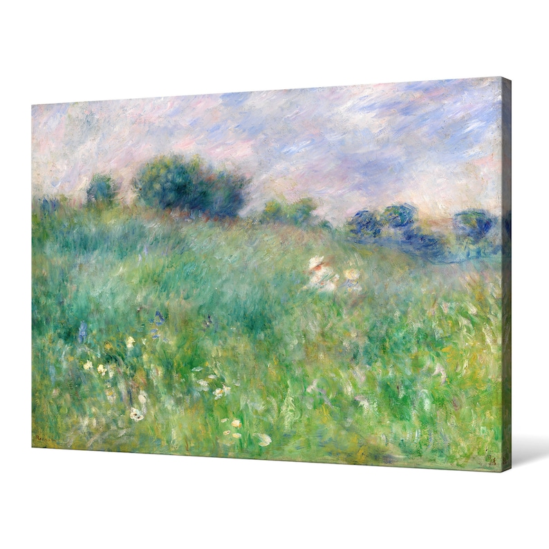 Pierre-auguste Renoir, Meadow, La Prairie,meadow Scenery,canvas Print ...