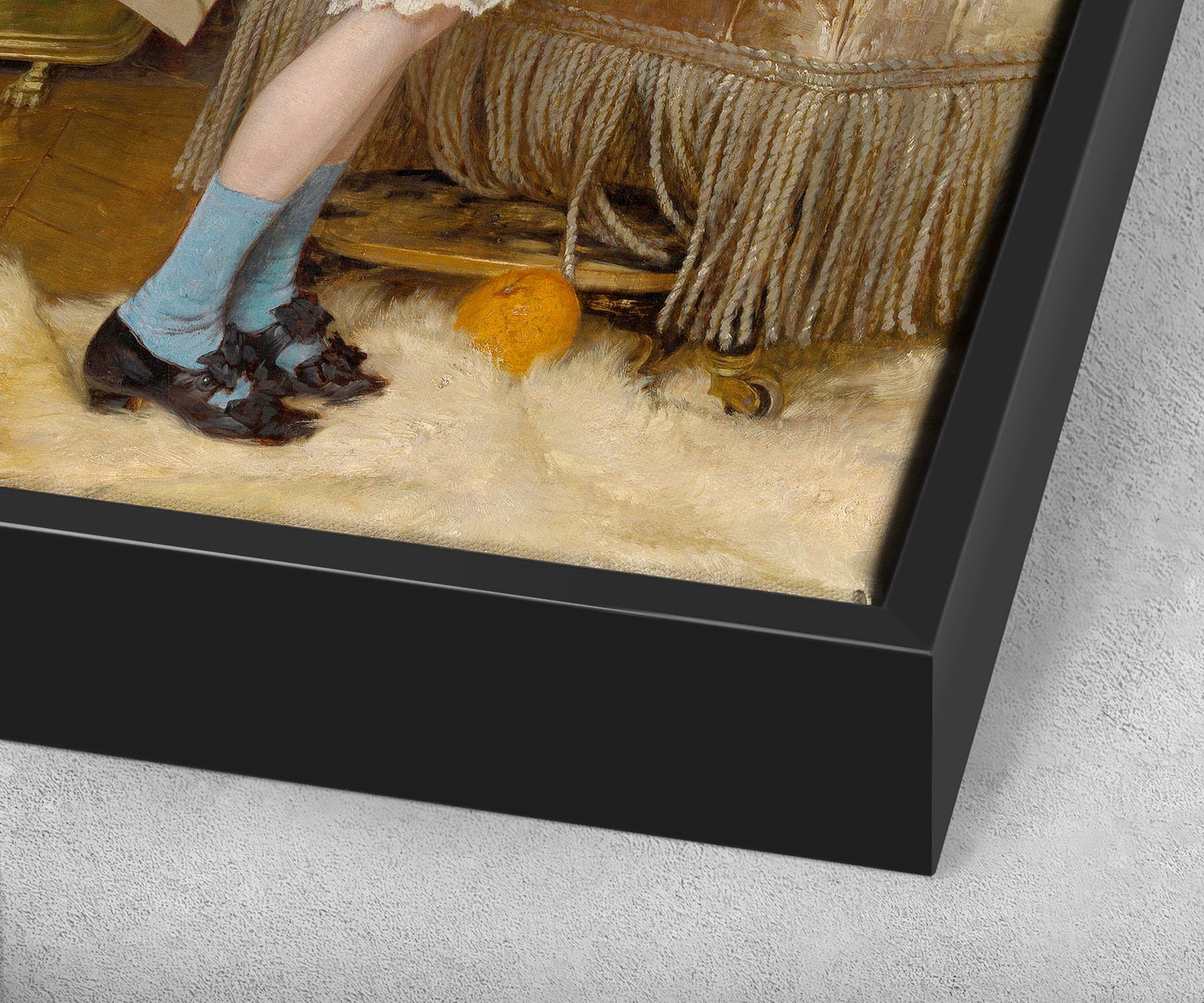 Franz Verhas,inconsolable,two Children,large Wall Art,framed Wall Art ...