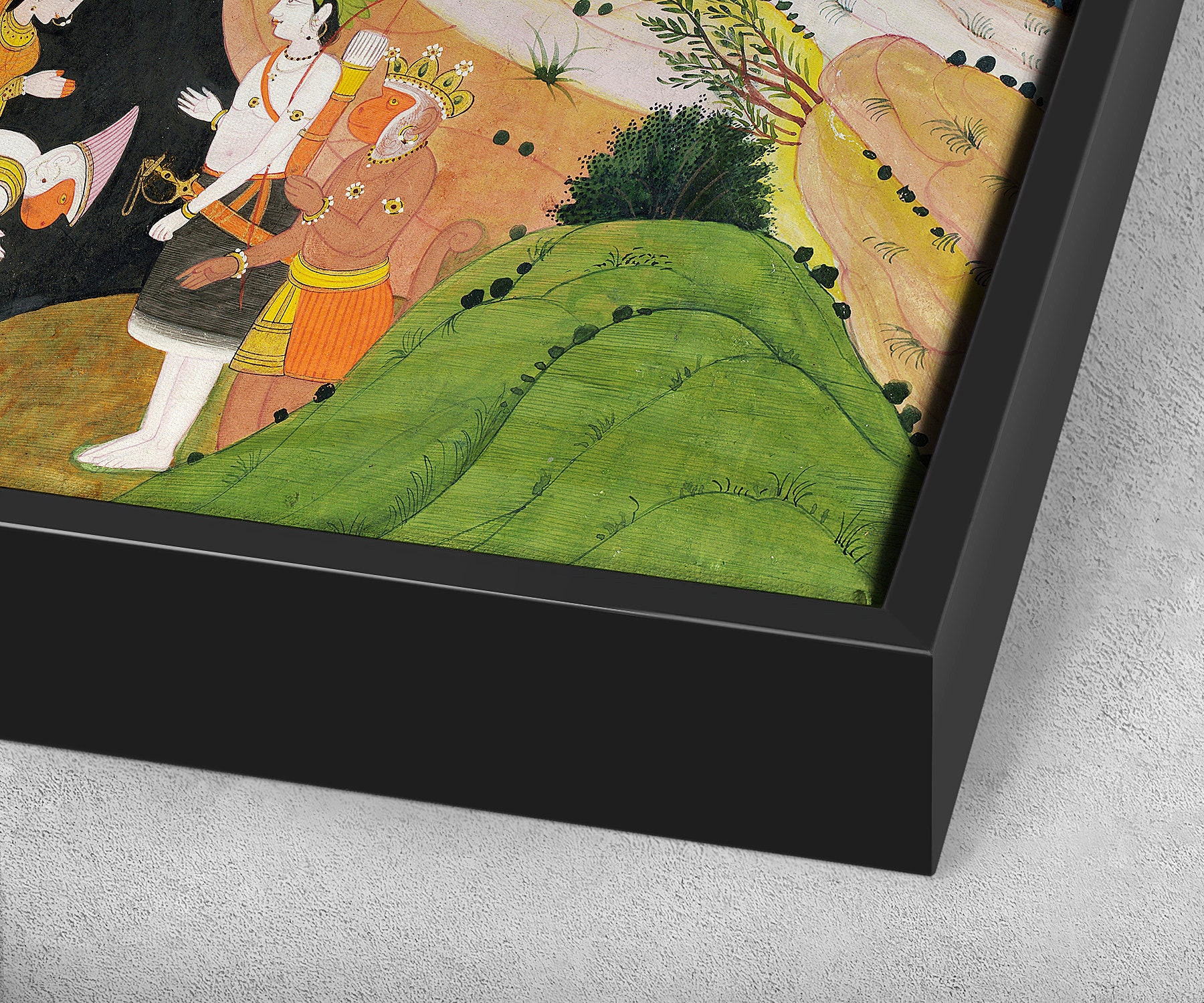 Indian Paintings,tara With Her Son Angad Receiving an Angry Lakshmana ...