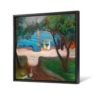 Edvard Munch,dancing on a Shore,canvas Print,canvas Art,canvas Wall Art ...