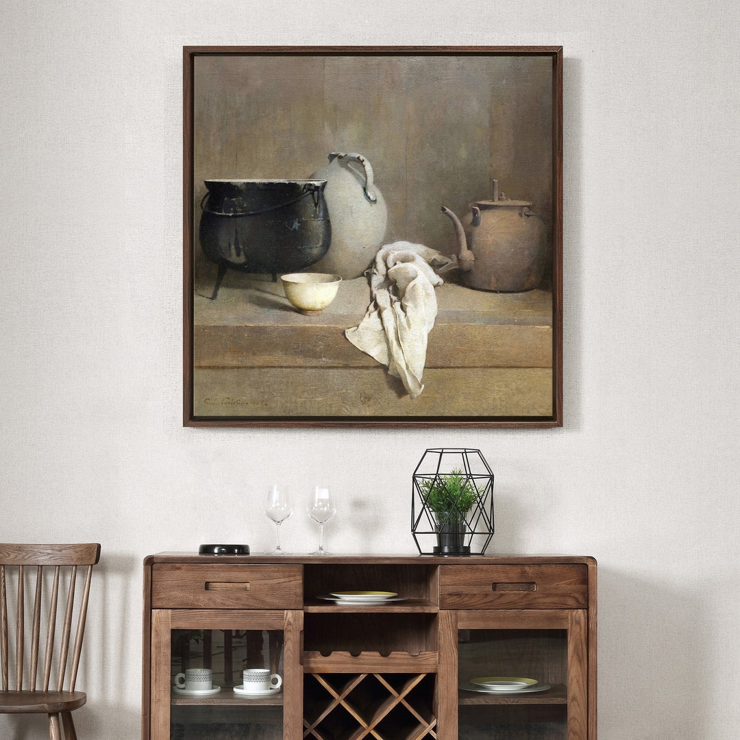 Emil Carlsen,study in Grey,gray Clay Pot Still Life,canvas Print,canvas ...