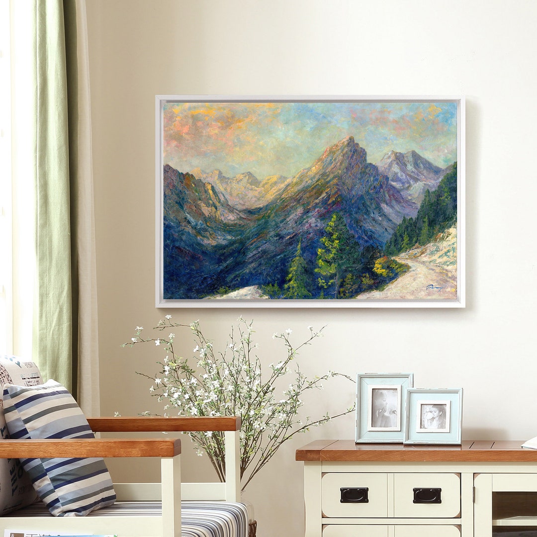 Mountain Forest Scenery,mountain Path,canvas Print,canvas Art,canvas ...