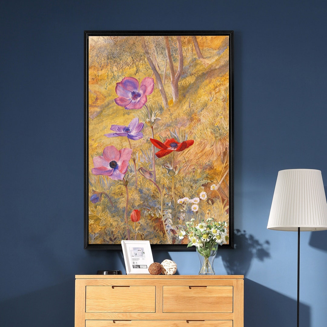 Henry Roderick Newman,anemones,large Wall Art,framed Wall Art,canvas ...