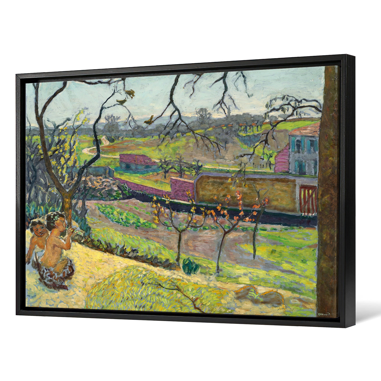 Pierre Bonnard,the Early Spring. Little Faunes,farmhouse Scenery,canvas ...