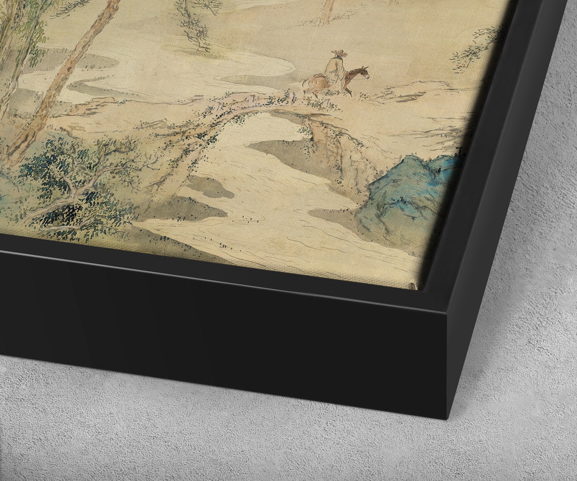 Hashimoto Kansetsu,scenery in Spring and Autumn,pine Forest Landscape ...